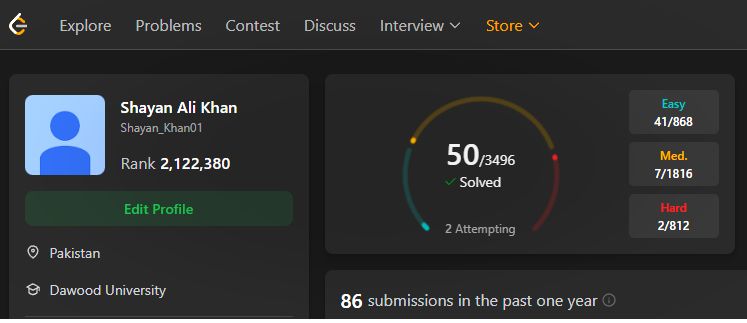 Milestone Unlocked: 50 LeetCode Problems Solved in Python! | Shayan Ali ... Milestone Unlocked: 50 LeetCode Problems Solved in Python! | Shayan Ali ...