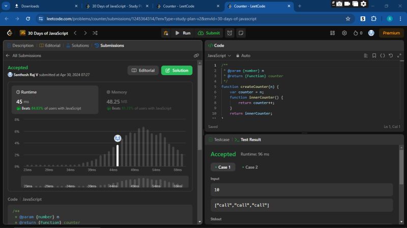 Santhosh Raj on LinkedIn: #javascript #leetcode #coding #leetcode # ... Santhosh Raj on LinkedIn: #javascript #leetcode #coding #leetcode # ...