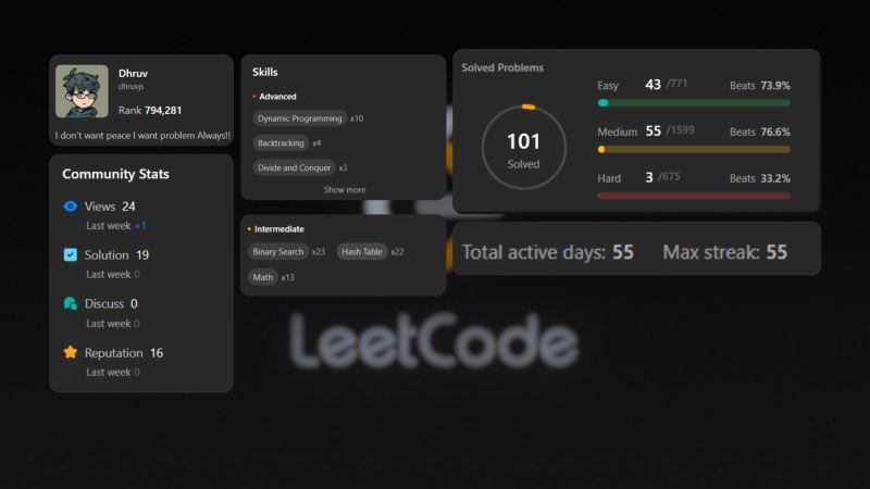 Dhruv Parmar on LinkedIn: #leetcode #coding #continuouslearning Dhruv Parmar on LinkedIn: #leetcode #coding #continuouslearning