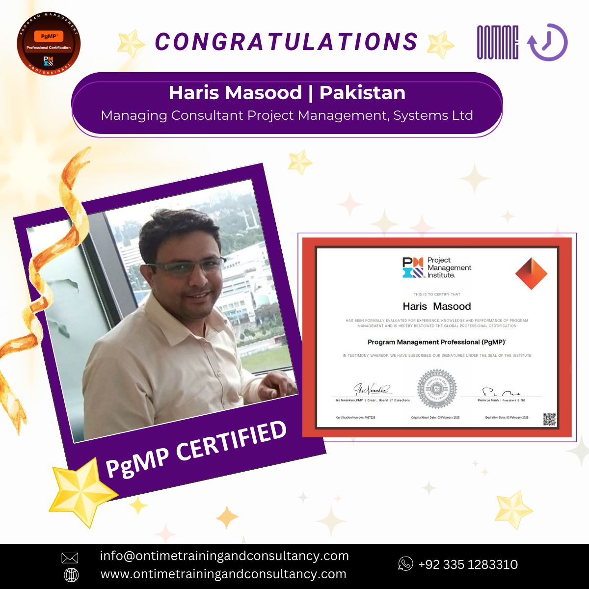 Tooba Mirza on LinkedIn: #pfmp #pgmp #pmp #pmi #pminstitute #program # ... Tooba Mirza on LinkedIn: #pfmp #pgmp #pmp #pmi #pminstitute #program # ...