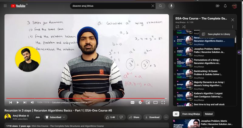 Day 2 of DSA with Anuj Bhaiya | Nitin Raina posted on the topic | LinkedIn Day 2 of DSA with Anuj Bhaiya | Nitin Raina posted on the topic | LinkedIn