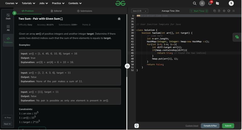 Shreya Singh on LinkedIn: #geekstreak2024 #java #dsa #problemsolving # ... Shreya Singh on LinkedIn: #geekstreak2024 #java #dsa #problemsolving # ...
