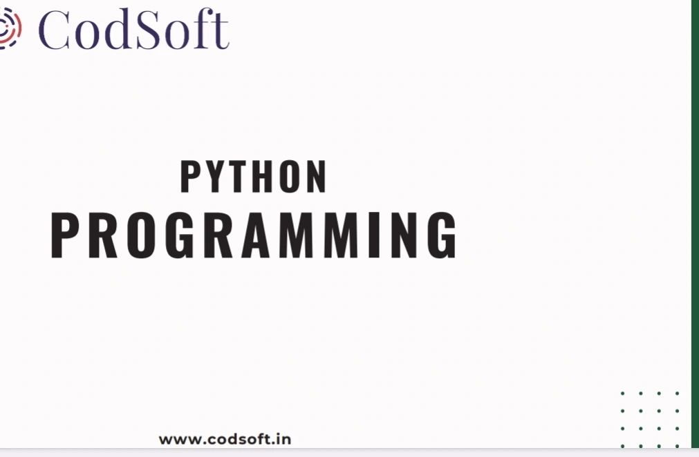 #codsoft #codsoftinternship #internshipjourney #pythonprogramming ... #codsoft #codsoftinternship #internshipjourney #pythonprogramming ...
