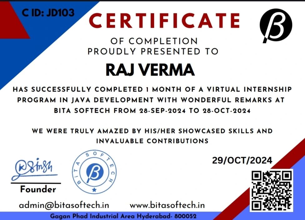 Raj Verma on LinkedIn: #java #java #webdevlopment Raj Verma on LinkedIn: #java #java #webdevlopment