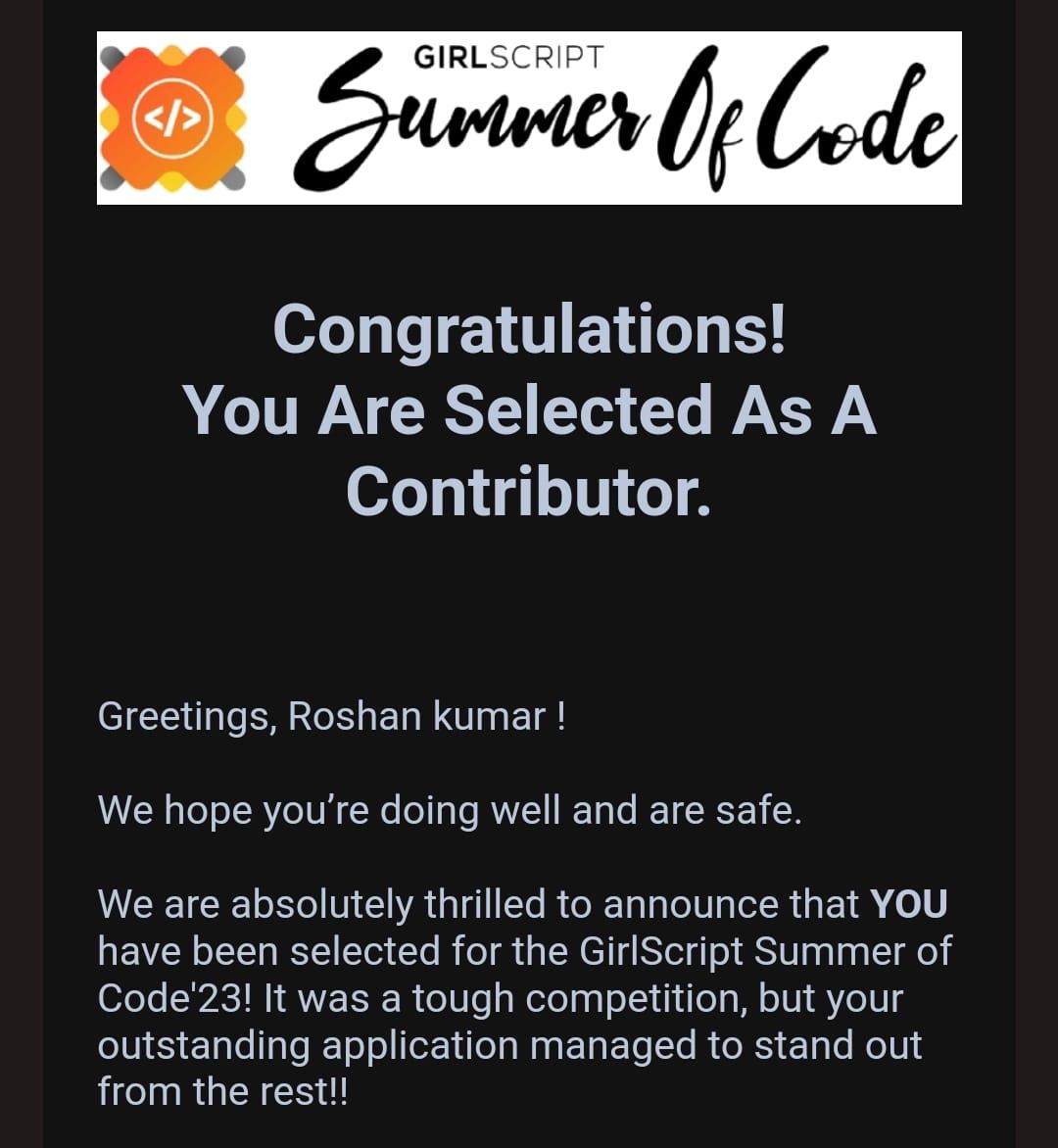 Roshan Kumar on LinkedIn: #opportunity #grateful #projects #opensource Roshan Kumar on LinkedIn: #opportunity #grateful #projects #opensource