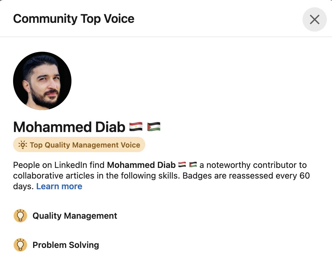 Mohammed Diab on LinkedIn: #problemsolving #topvoice #community | 19 ... Mohammed Diab on LinkedIn: #problemsolving #topvoice #community | 19 ...