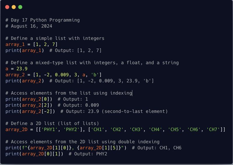 How to create a list with integers | Daily Python Bytes posted on the ... How to create a list with integers | Daily Python Bytes posted on the ...
