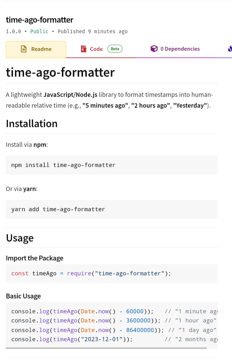 #javascript #nodejs #opensource #webdevelopment #npm #timeago #coding ... #javascript #nodejs #opensource #webdevelopment #npm #timeago #coding ...