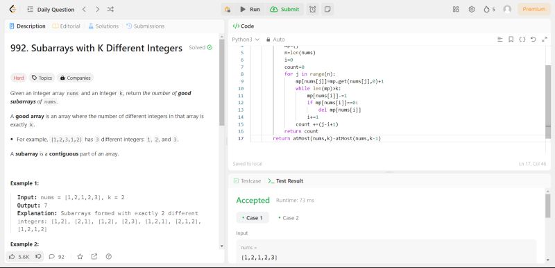 Day 25 of #100DaysOfCode: Solving 1 LeetCode problem | Nandini Agrawal ... Day 25 of #100DaysOfCode: Solving 1 LeetCode problem | Nandini Agrawal ...