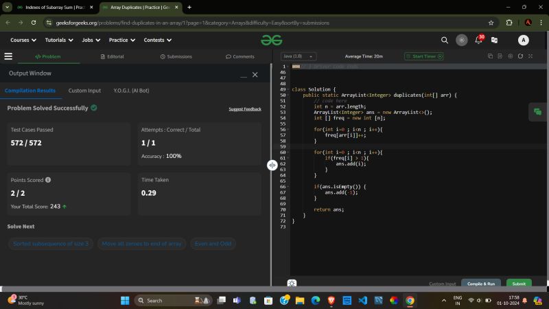 Abhijeet Karne on LinkedIn: Day 62 : Problem Statement : Given an array ... Abhijeet Karne on LinkedIn: Day 62 : Problem Statement : Given an array ...