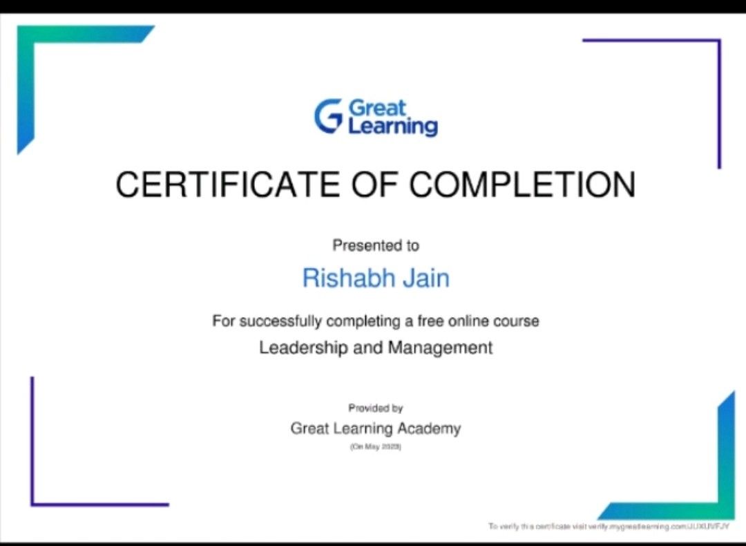 Rishabh Jain on LinkedIn: #greatlearning Rishabh Jain on LinkedIn: #greatlearning