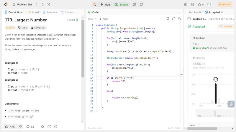 Kuldeep Dhakar on LinkedIn: #dsa #leetcode100daycodingchallenges # ... Kuldeep Dhakar on LinkedIn: #dsa #leetcode100daycodingchallenges # ...