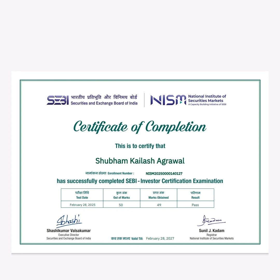 #sebi #nism | Shubham Agrawal #sebi #nism | Shubham Agrawal