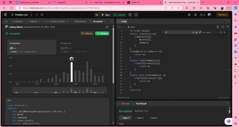 Aditya Bakshi on LinkedIn: #100daysofcode #leetcode #programming # ... Aditya Bakshi on LinkedIn: #100daysofcode #leetcode #programming # ...