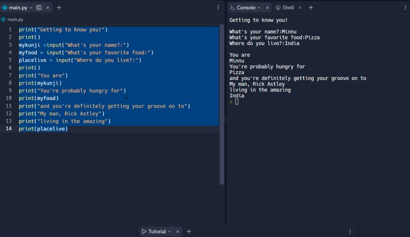 Learned about user input in python | Meenakshi Rajesh posted on the ... Learned about user input in python | Meenakshi Rajesh posted on the ...