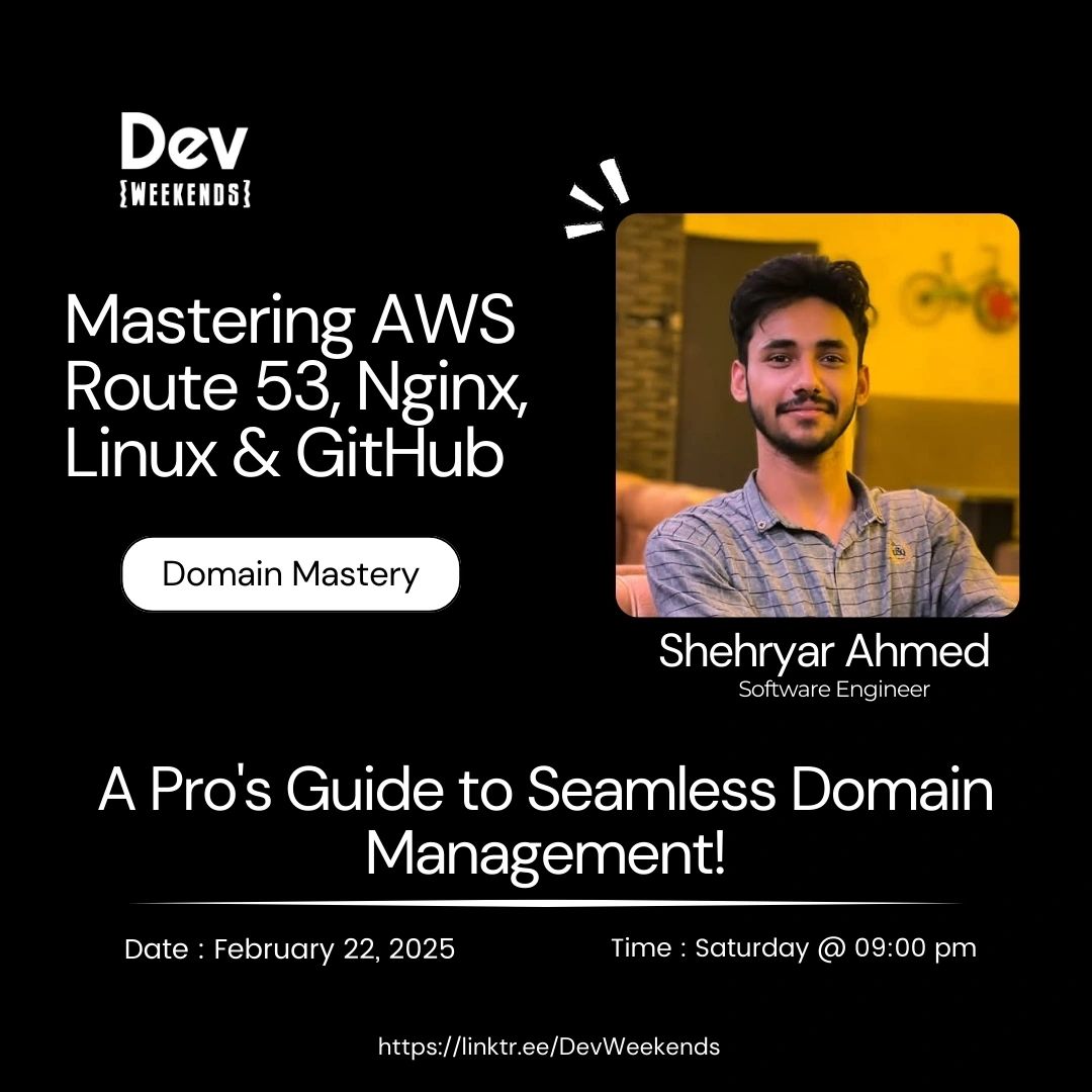 🚀 Mastering AWS Route 53, Nginx, Linux & GitHub 🌐 Join us for an ... 🚀 Mastering AWS Route 53, Nginx, Linux & GitHub 🌐 Join us for an ...