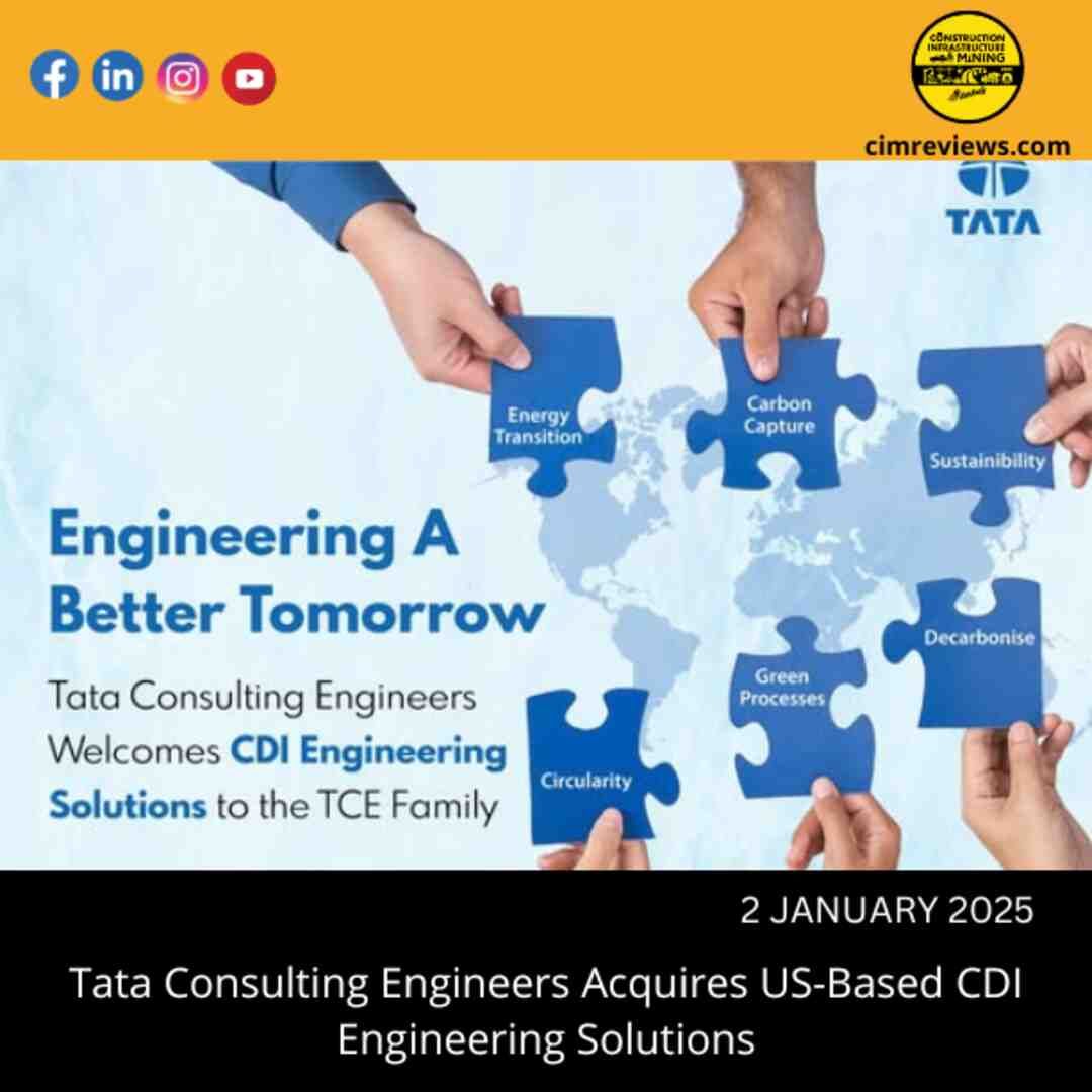 CIMReviews on LinkedIn: Tata Consulting Engineers Acquires US-Based CDI ... CIMReviews on LinkedIn: Tata Consulting Engineers Acquires US-Based CDI ...