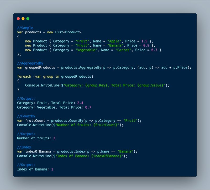 #dotnet9 #linq #csharp #programming #softwaredevelopment #developers ... #dotnet9 #linq #csharp #programming #softwaredevelopment #developers ...