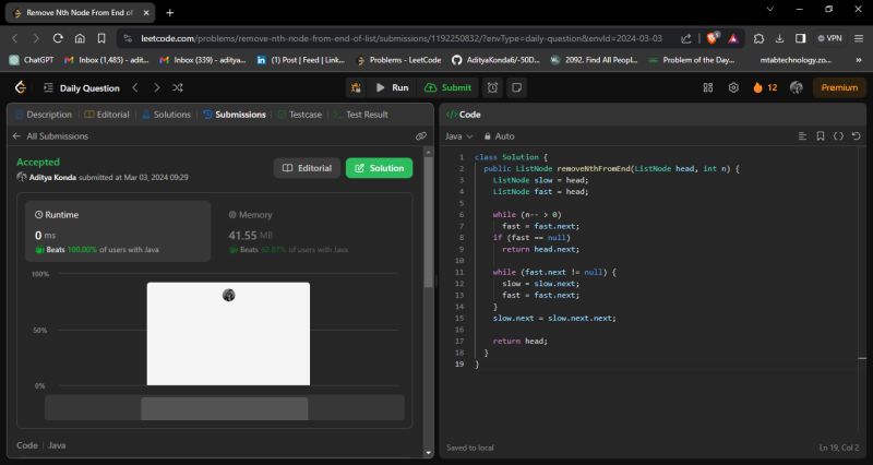 Aditya Konda on LinkedIn: #50dayscodingchallenge #leetcode # ... Aditya Konda on LinkedIn: #50dayscodingchallenge #leetcode # ...