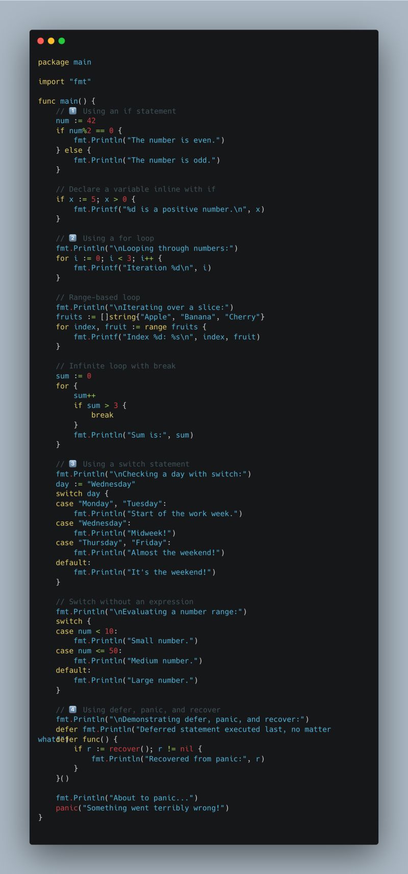 Enock Omondi on LinkedIn: #golang #programming #controlflow #coding # ... Enock Omondi on LinkedIn: #golang #programming #controlflow #coding # ...