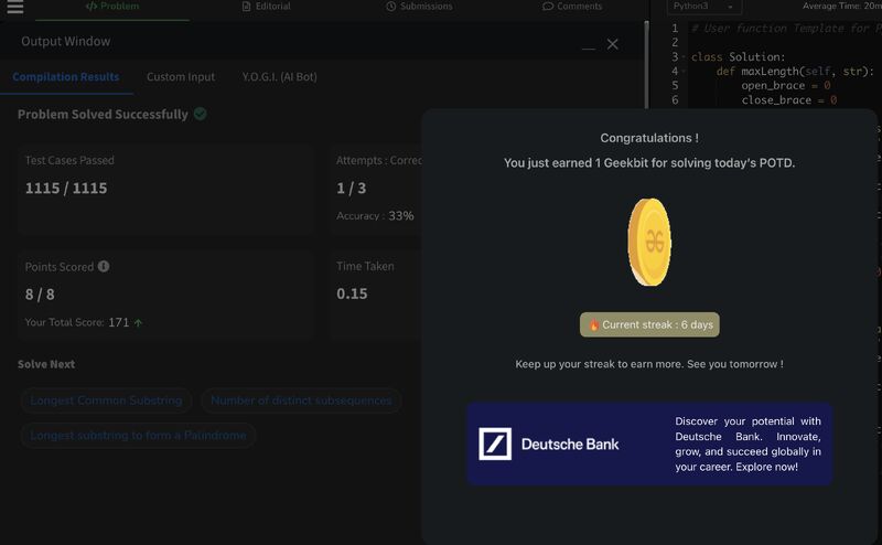 Neha D. on LinkedIn: #geekstreak2024 #deutschebank #python #coding # ... Neha D. on LinkedIn: #geekstreak2024 #deutschebank #python #coding # ...