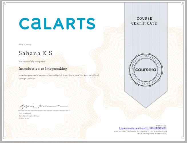 Sahana K S on LinkedIn: #skillbuilding #coursecompletion #certification ... Sahana K S on LinkedIn: #skillbuilding #coursecompletion #certification ...