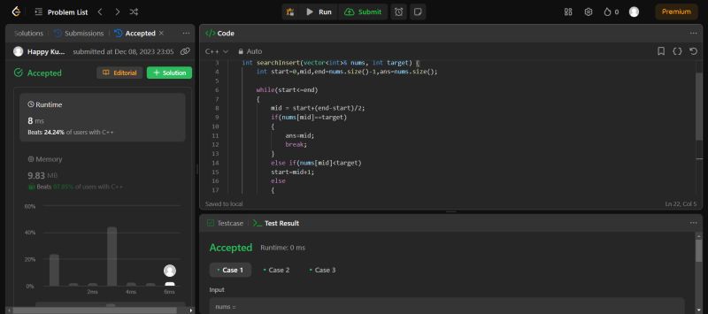 Happy Yadav on LinkedIn: #dsa #cpp #leetcode #binarysearch #coding #gfg Happy Yadav on LinkedIn: #dsa #cpp #leetcode #binarysearch #coding #gfg
