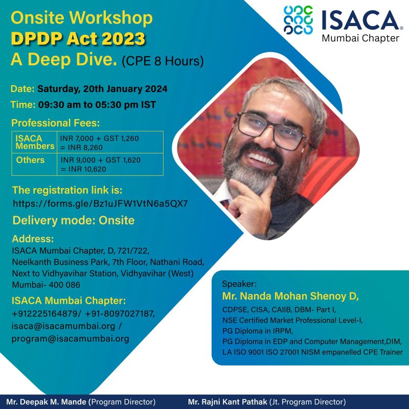 ISACA Mumbai Chapter on LinkedIn: #isaca #isacamumbai # ... ISACA Mumbai Chapter on LinkedIn: #isaca #isacamumbai # ...
