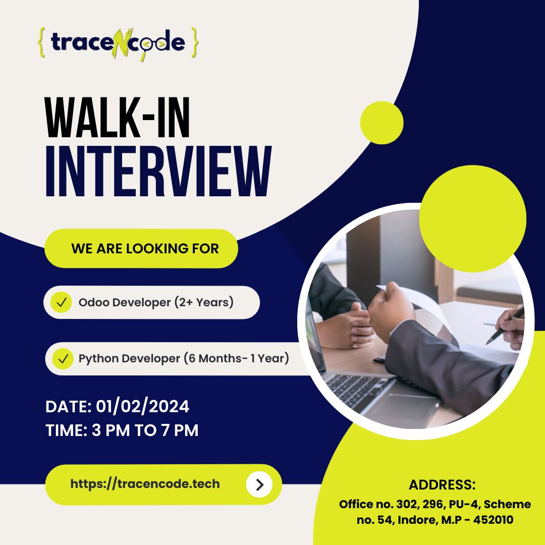 #careeropportunity #odoo #python #tracencode | TraceNcode Technologies ... #careeropportunity #odoo #python #tracencode | TraceNcode Technologies ...