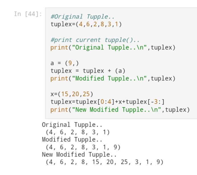 How to concatenate elements in tupple() | Aayush Kantak posted on the ... How to concatenate elements in tupple() | Aayush Kantak posted on the ...