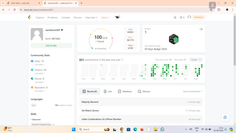 Vansh Soni on LinkedIn: #leetcode #codingjourney #100daysofcode # ... Vansh Soni on LinkedIn: #leetcode #codingjourney #100daysofcode # ...