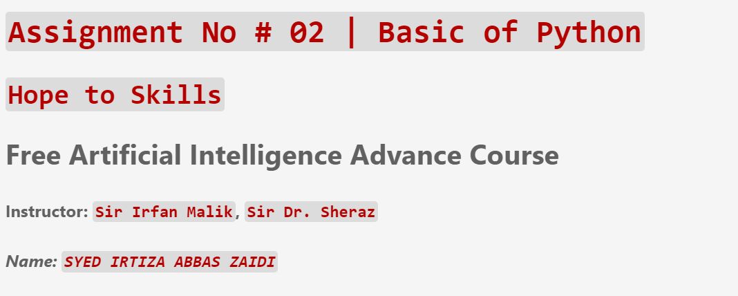 Syed Irtiza Abbas Zaidi 🇵🇰 ️ on LinkedIn: #pythonprogramming #python # ... Syed Irtiza Abbas Zaidi 🇵🇰 ️ on LinkedIn: #pythonprogramming #python # ...