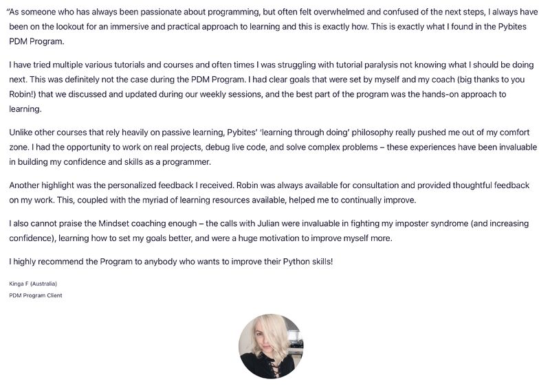 Pybites on LinkedIn: #python #pythonprogramming #pythondeveloper # ... Pybites on LinkedIn: #python #pythonprogramming #pythondeveloper # ...