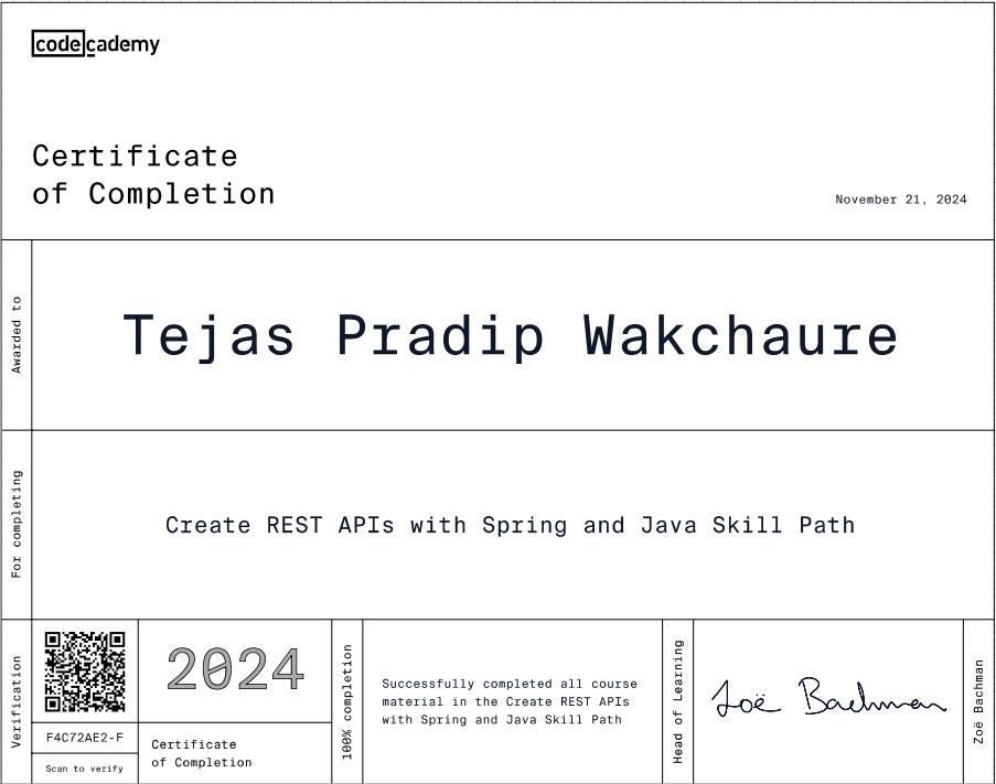 Tejas Wakchaure on LinkedIn: #restapi #springframework #javadevelopment ... Tejas Wakchaure on LinkedIn: #restapi #springframework #javadevelopment ...