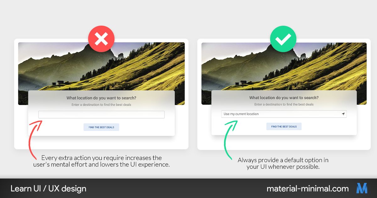 Don't make your users' lives harder than it needs to be. Every extra ... Don't make your users' lives harder than it needs to be. Every extra ...