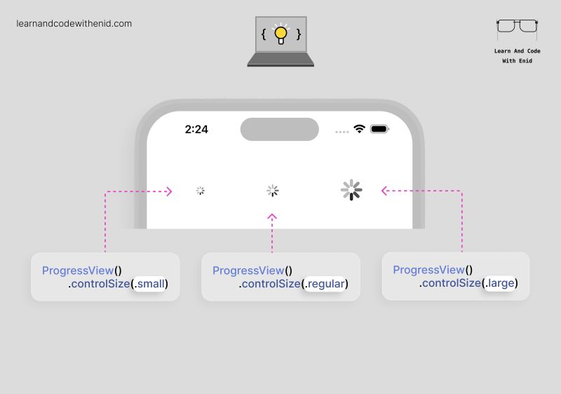 SwiftUI Tip 💡 Easily adjust the size of a circular ProgressView using ... SwiftUI Tip 💡 Easily adjust the size of a circular ProgressView using ...