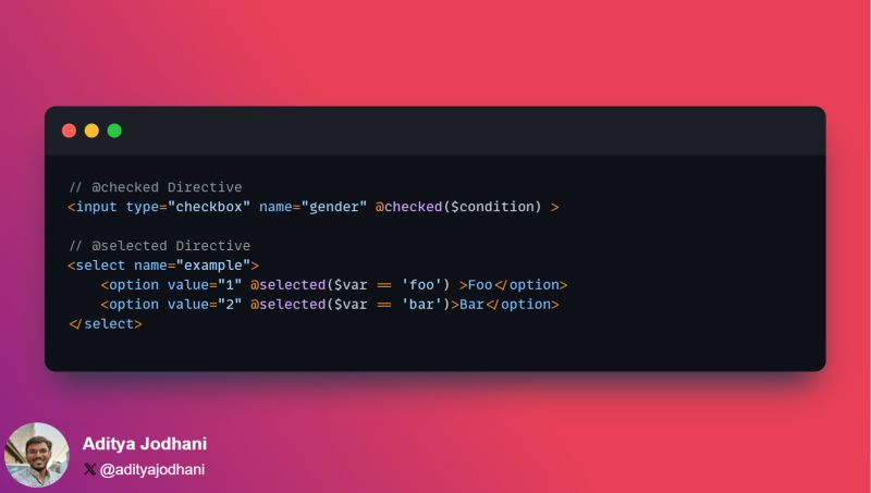 Laravel Blade tip for developers | Aditya Jodhani posted on the topic ... Laravel Blade tip for developers | Aditya Jodhani posted on the topic ...