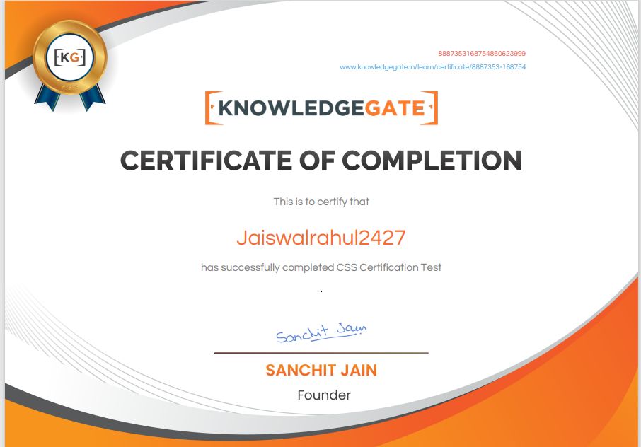 Passed the CSS test by Knowledge Gate | RAHUL JAISWAL posted on the ... Passed the CSS test by Knowledge Gate | RAHUL JAISWAL posted on the ...