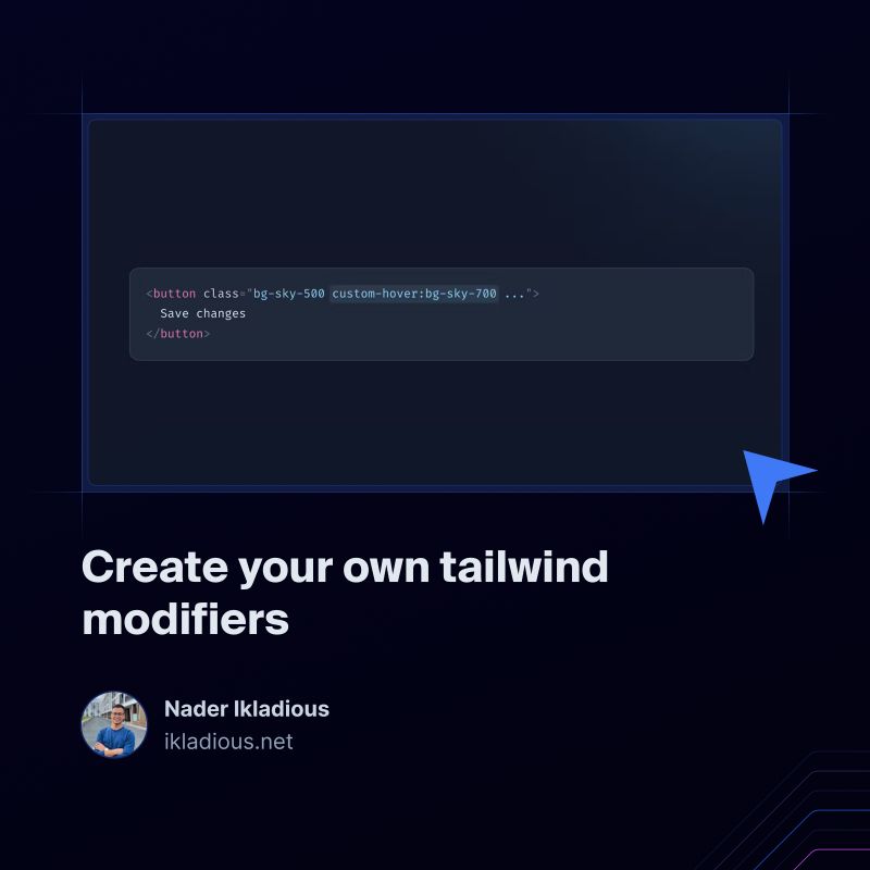 Hashnode on LinkedIn: Tailwind CSS modifiers adjust the utility classes ... Hashnode on LinkedIn: Tailwind CSS modifiers adjust the utility classes ...