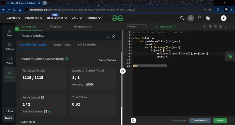 #gfg160 #geekstreak2025 #dsa #coding #problemsolving #geeksforgeeks ... #gfg160 #geekstreak2025 #dsa #coding #problemsolving #geeksforgeeks ...
