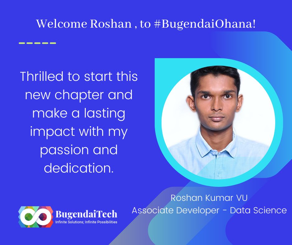 Roshan Kumar VU on LinkedIn: #newbeginning #bugendaitech #datascience # ... Roshan Kumar VU on LinkedIn: #newbeginning #bugendaitech #datascience # ...