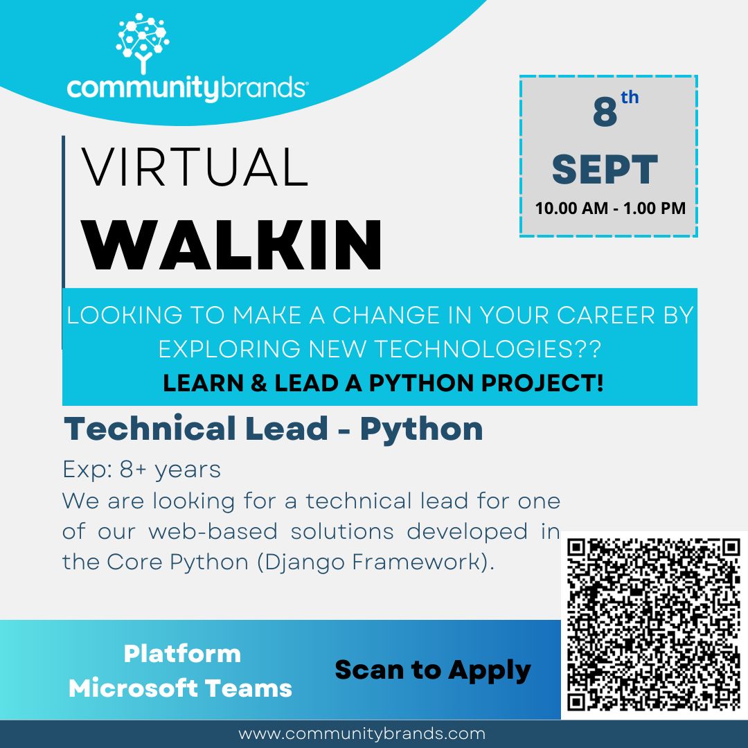 Puja Kar on LinkedIn: #walkindrive #python #pythondevelopers #pythonjobs Puja Kar on LinkedIn: #walkindrive #python #pythondevelopers #pythonjobs