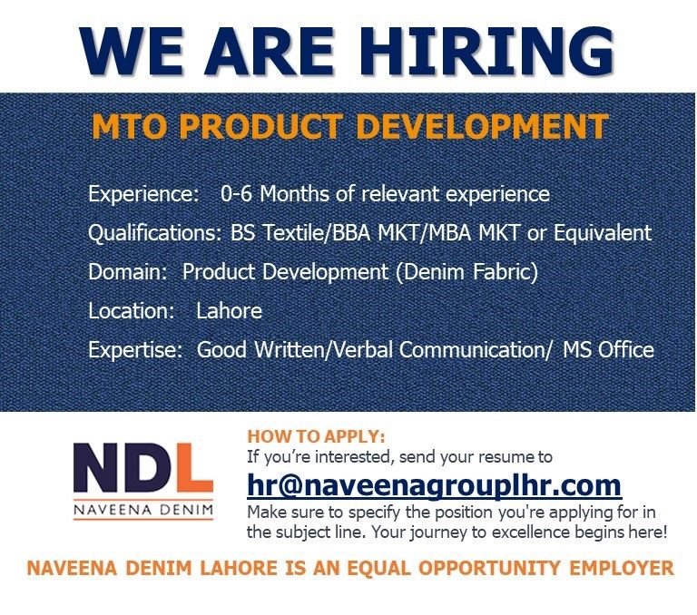 MTO Product Development Denim Textile | asif raza MTO Product Development Denim Textile | asif raza