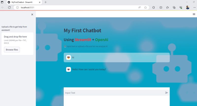 Tried my hands on building an interactive #chatbot with #streamlit and ... Tried my hands on building an interactive #chatbot with #streamlit and ...