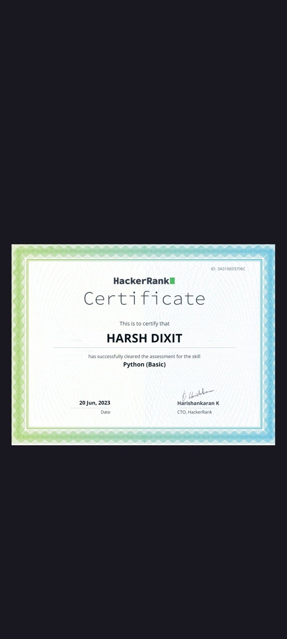 HARSH DIXIT on LinkedIn: #hackerrank #python #problemsolvingskills HARSH DIXIT on LinkedIn: #hackerrank #python #problemsolvingskills