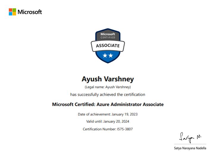 Ayush Varshney on LinkedIn: #community #azure #microsoft #training # ... Ayush Varshney on LinkedIn: #community #azure #microsoft #training # ...