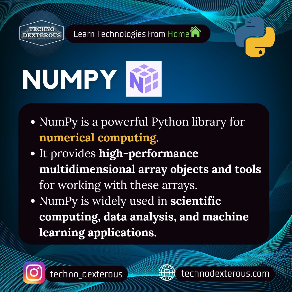 TechnoDexterous on LinkedIn: NumPy: Elevate your Pythonπ data game ... TechnoDexterous on LinkedIn: NumPy: Elevate your Pythonπ data game ...