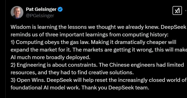 Gebin George on LinkedIn: #ai #llm #deepseek #openai #patgelsinger # ... Gebin George on LinkedIn: #ai #llm #deepseek #openai #patgelsinger # ...