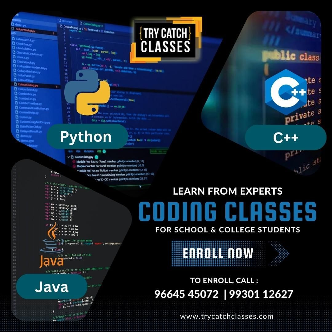 Join C++, Java, and Python training program | TryCatch Classes posted ... Join C++, Java, and Python training program | TryCatch Classes posted ...