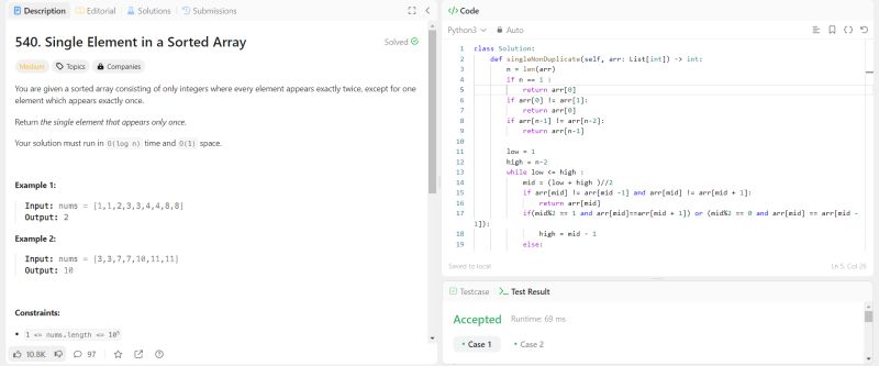 Prathamesh Shirole on LinkedIn: #dsa #dsajourney #python #binarysearch ... Prathamesh Shirole on LinkedIn: #dsa #dsajourney #python #binarysearch ...